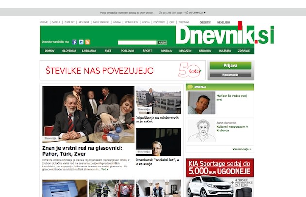 Prenovljen?? dnevnik.si - vsi odtenki zelene barve na enem mestu!