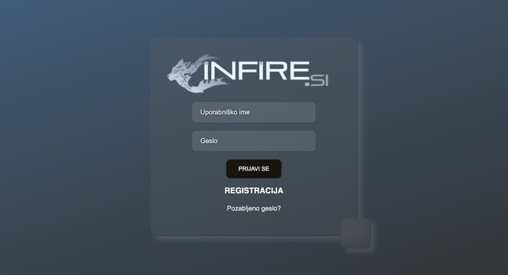 infire.si je novi partis.si / infire.si - slovenski torrent portal