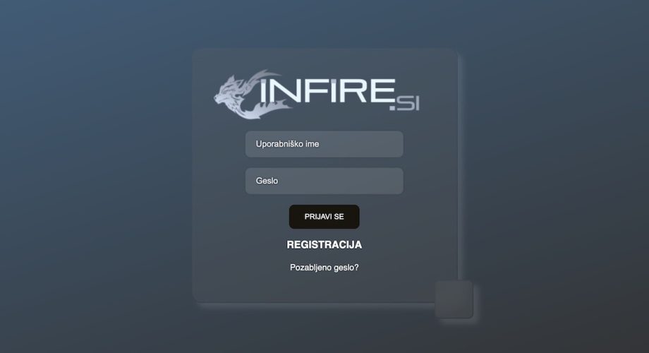 infire.si je novi partis.si / infire.si - slovenski torrent portal
